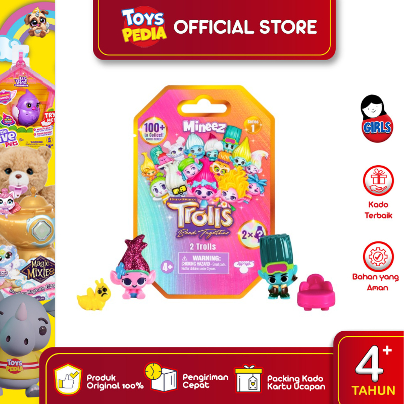 Jual Mainan Mini Figur Trolls Mineez 2 Trolls (Blind Pack) | Shopee ...