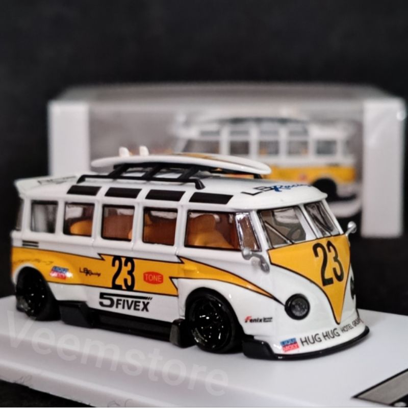 Jual Die Cast 1:64 Volkswagen T1 Kombi RWB Bus Lightning 23 Livery ...