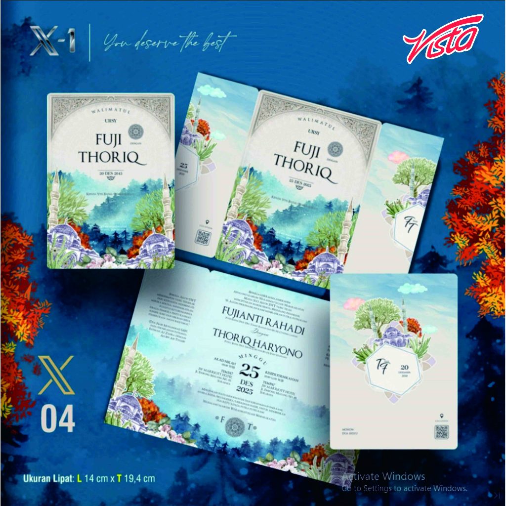 Jual Blangko Undangan Pernikah Java Card X-1 04 | Shopee Indonesia