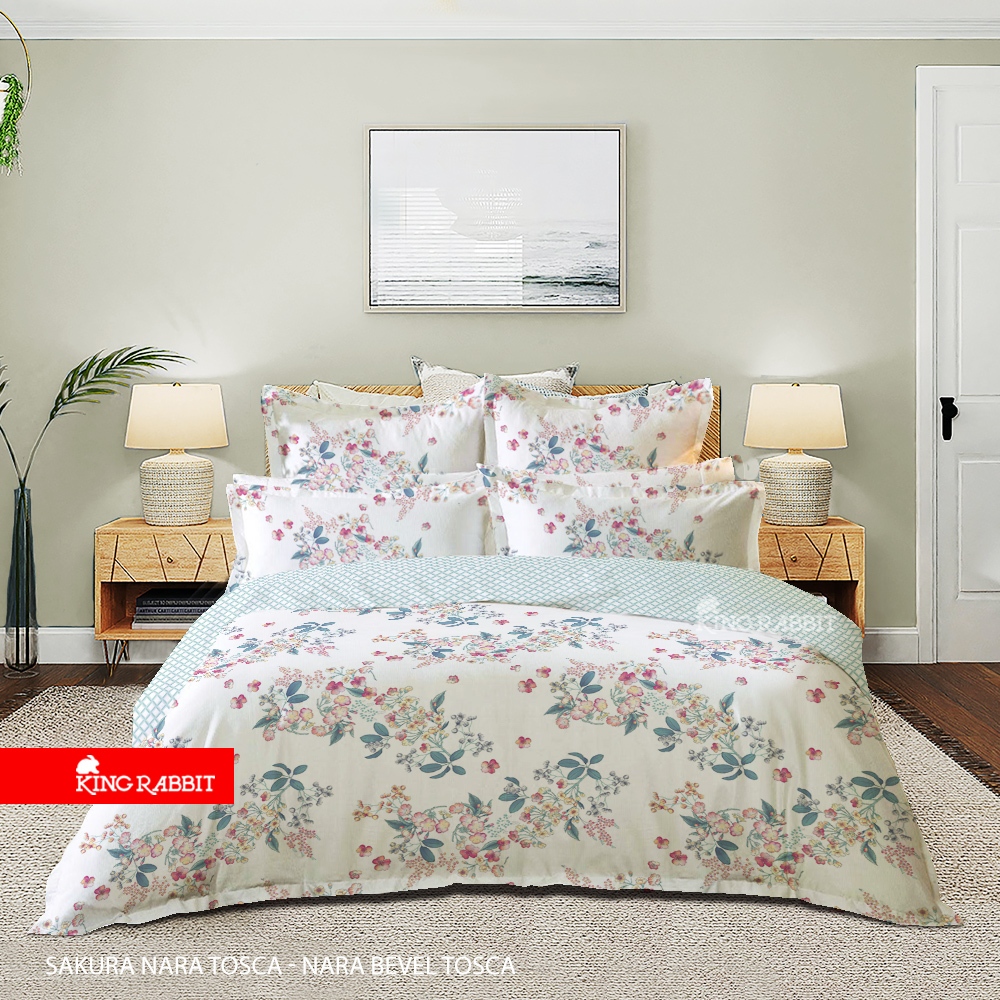 Jual King Rabbit Organic Bamboo Velvet Complete Set Bed Cover & Sprei ...