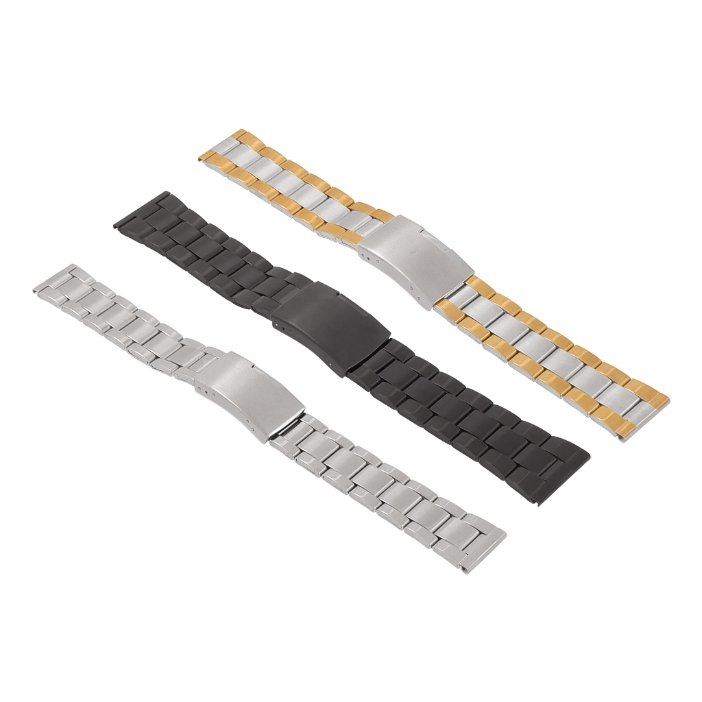 Jual Stainless Steel Strap Rantai Band Besi Stanlis Jam Tangan 16mm ...