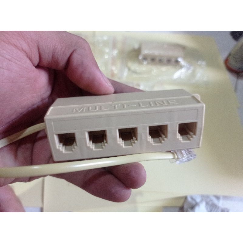 Jual TERMINAL SOKET CABANG 5 UNTUK TELEPON ( UNTUK PIN RJ 11 ) BARU ...