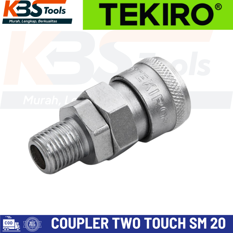 Jual TEKIRO QUICK COUPLER ANGIN SM 20 TWO TOUCH / SAMBUNGAN SELANG ANGIN SM20 | Shopee Indonesia