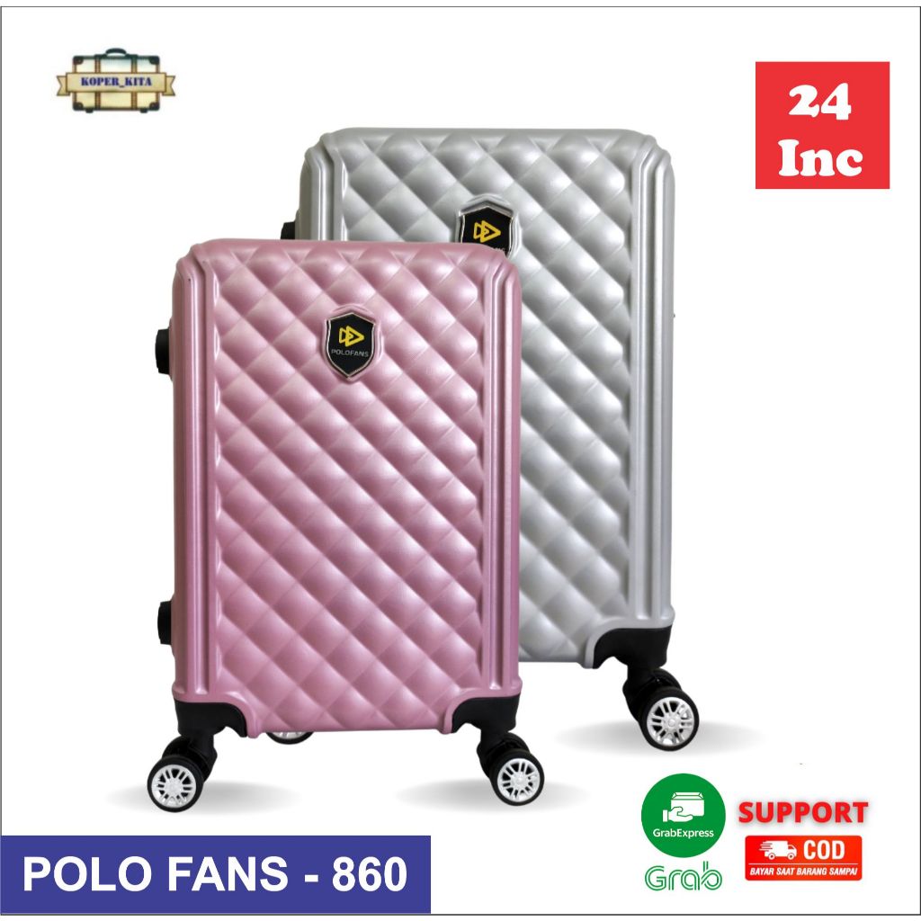 Jual KOPER POLO FANS Koper 24 inch Fiber Murah Tipe 860 | Shopee Indonesia