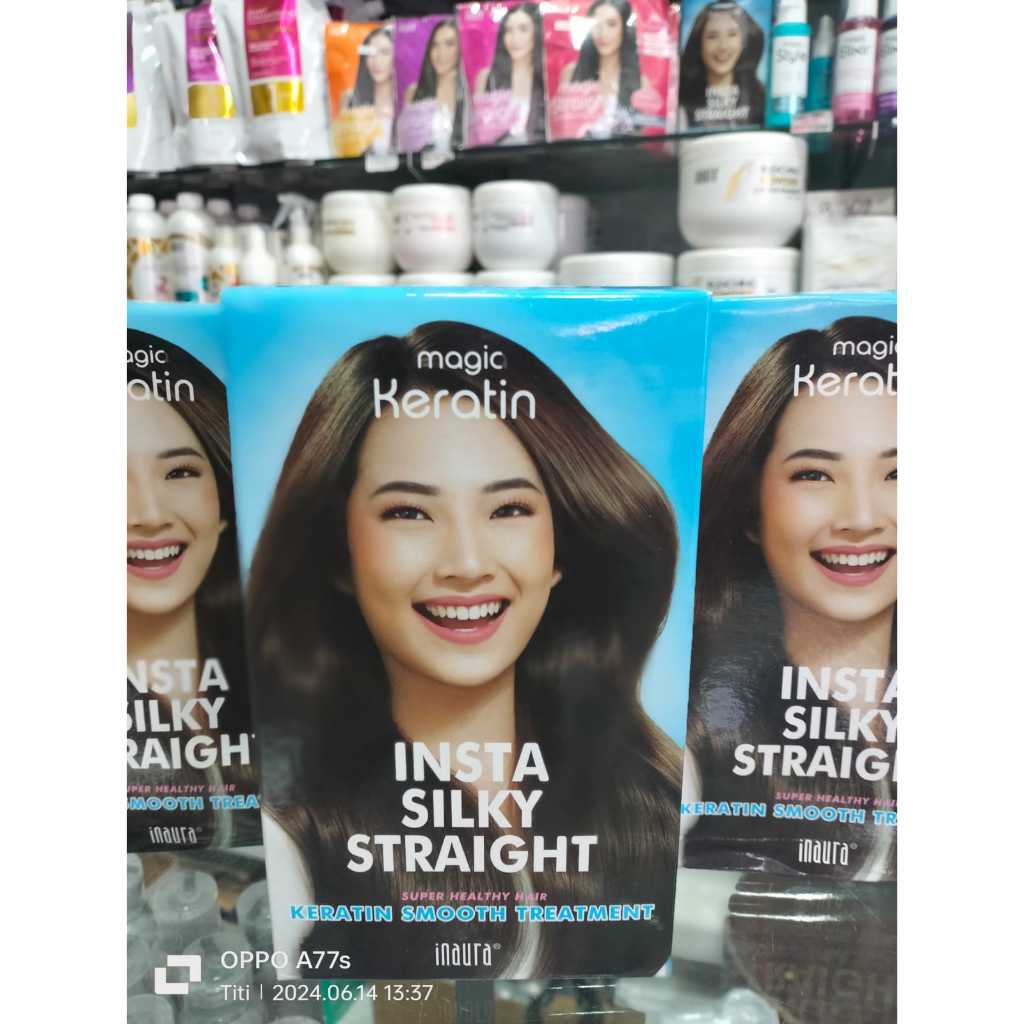 Jual INAURA MAGIA KERATIN INSTA SILKY STRAIGHT | Shopee Indonesia
