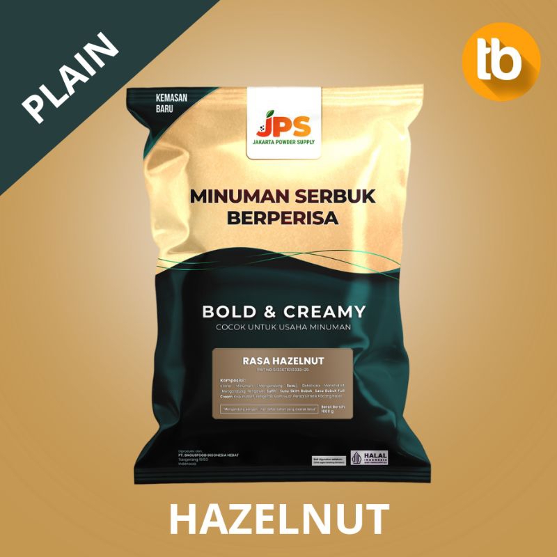 Jual JPS Powder Bubuk Minuman Serbuk Instan Rasa Hazelnut Plain Tanpa ...