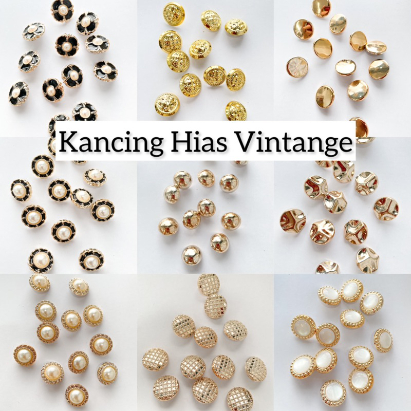 Jual Kancing Hias / Kancing Variasi / Vintage | Shopee Indonesia