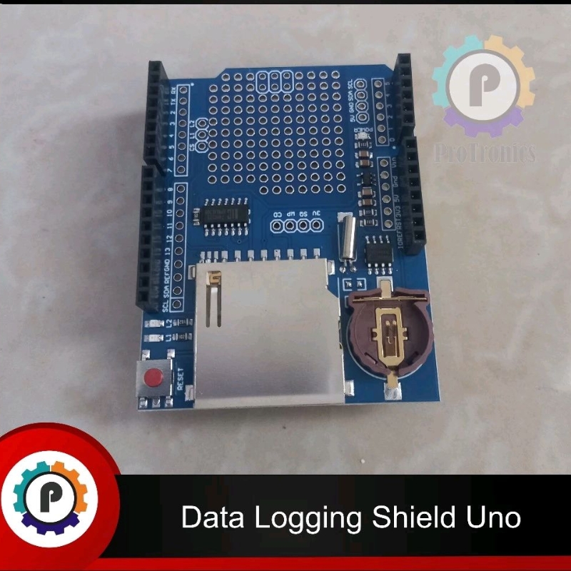 Jual Arduino Data Logger Shield V.1.0 SD Card Reader Writer + RTC ...