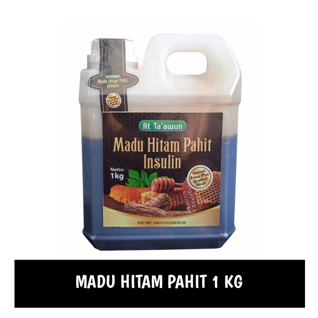 Jual Madu Hitam Pahit Plus Propolis Daun Insulin 1KG Efektif Mengatasi ...