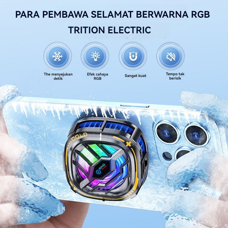 Jual Cooler X76 Heatsink Fan Gaming Phone Tablet Heatsink Magnetic ...