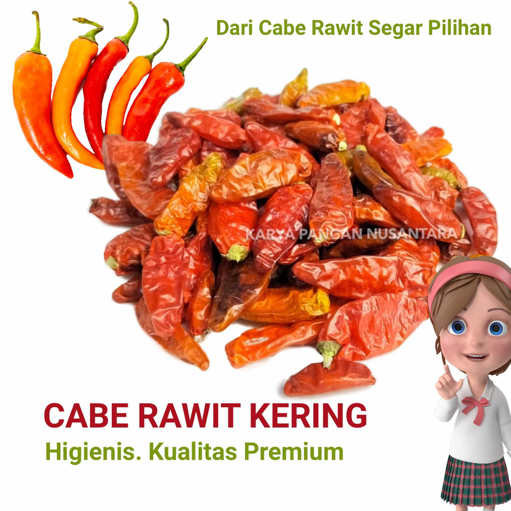 Jual CABE RAWIT KERING CABE KERING PEDAS CABE KECIL CHILI DRY DRIED ...