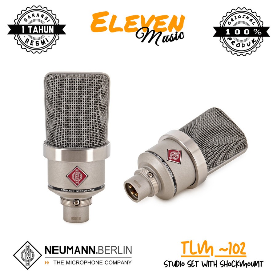 Jual Neumann TLM102 Studio Set Neumann TLM 102 Nickel Condenser Microphone Studio Set | Shopee ...