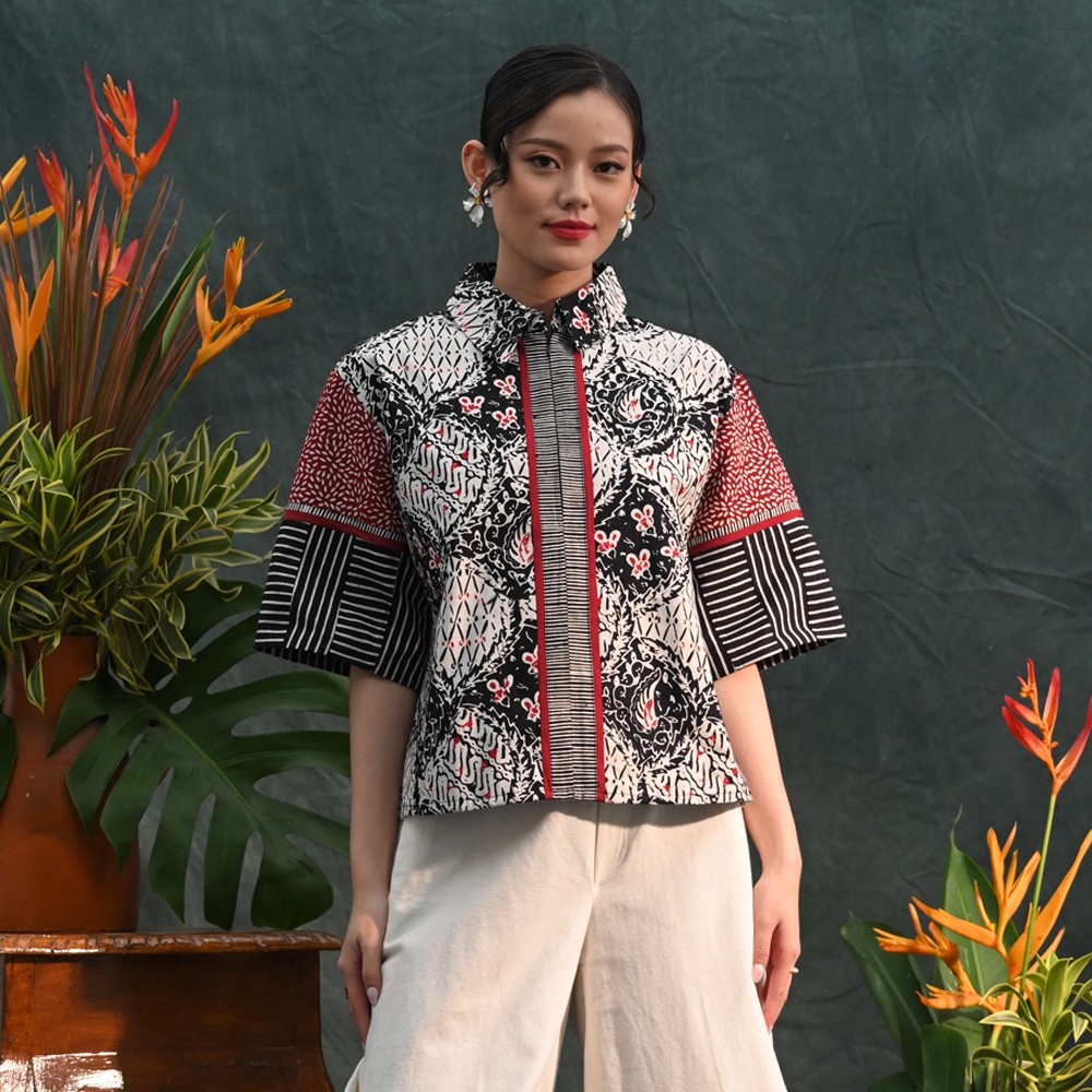 Jual NONA RARA - Milly Garut T2942, Baju kerja blouse batik wanita ...