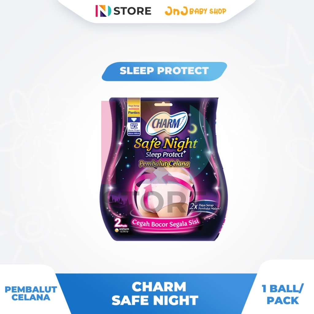 Jual Charm Safe Night Sleep Protect Pembalut Celana 1 Ball/Pack ...