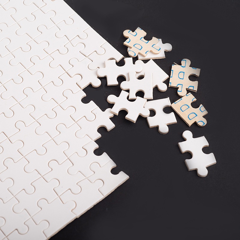 Jual Puzzle Polos Putih Bahan Kayu Tebal Plus Minus 3mm / Anti Air ...