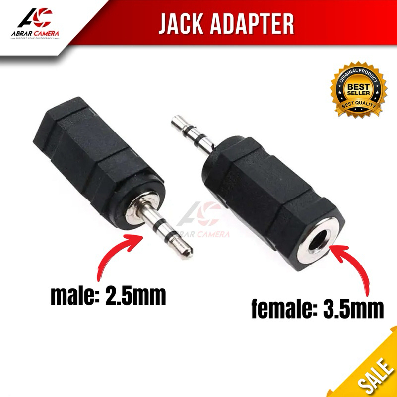 Jual Jack Adapter Converter Mic 2.5mm to 3.5mm Fujifilm Sony Colokan ...