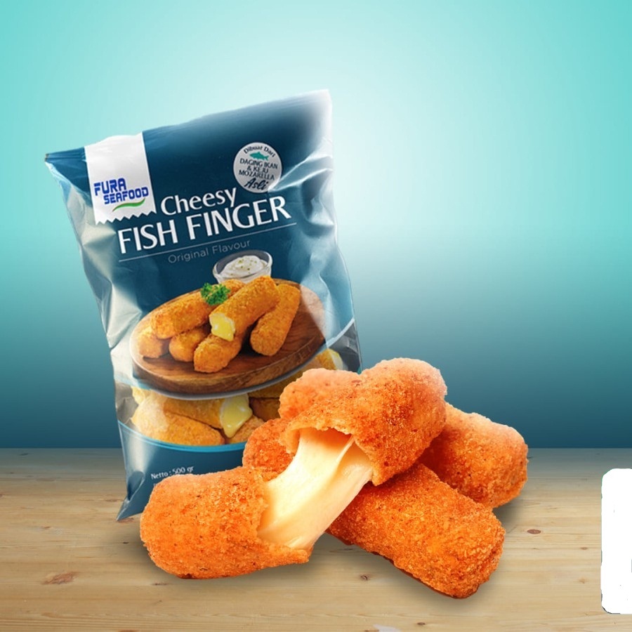 Jual CHEESY FISH FINGER FURA SEAFOOD 500GR STIK IKAN DENGAN KEJU ...