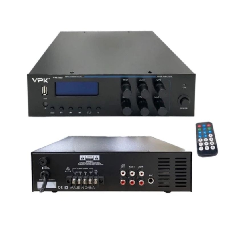 Jual Amplifier public address VPK PAS 80U original Pas 80 u (80watt ...