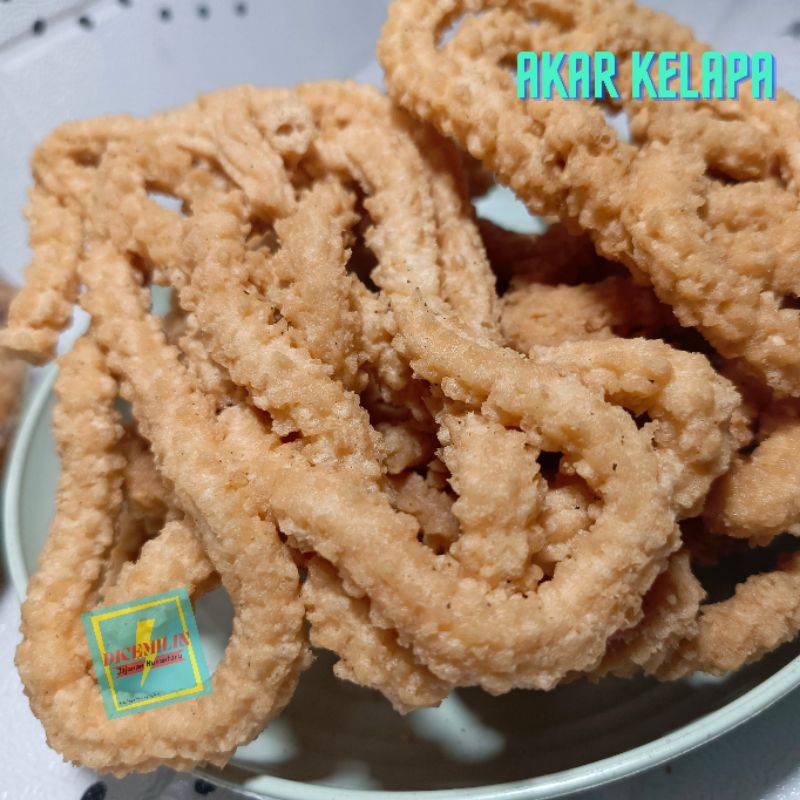 Jual Akar kelapa cemilan khas Betawi jajanan tradisional 500gr | Shopee ...