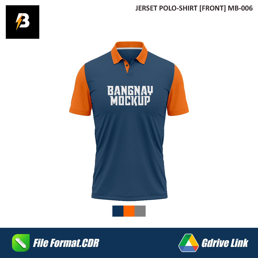 Jual MOCKUP DESIGN JERSEY POLO SHIRT (FRONT) - CORELDRAW FILE CDR ...