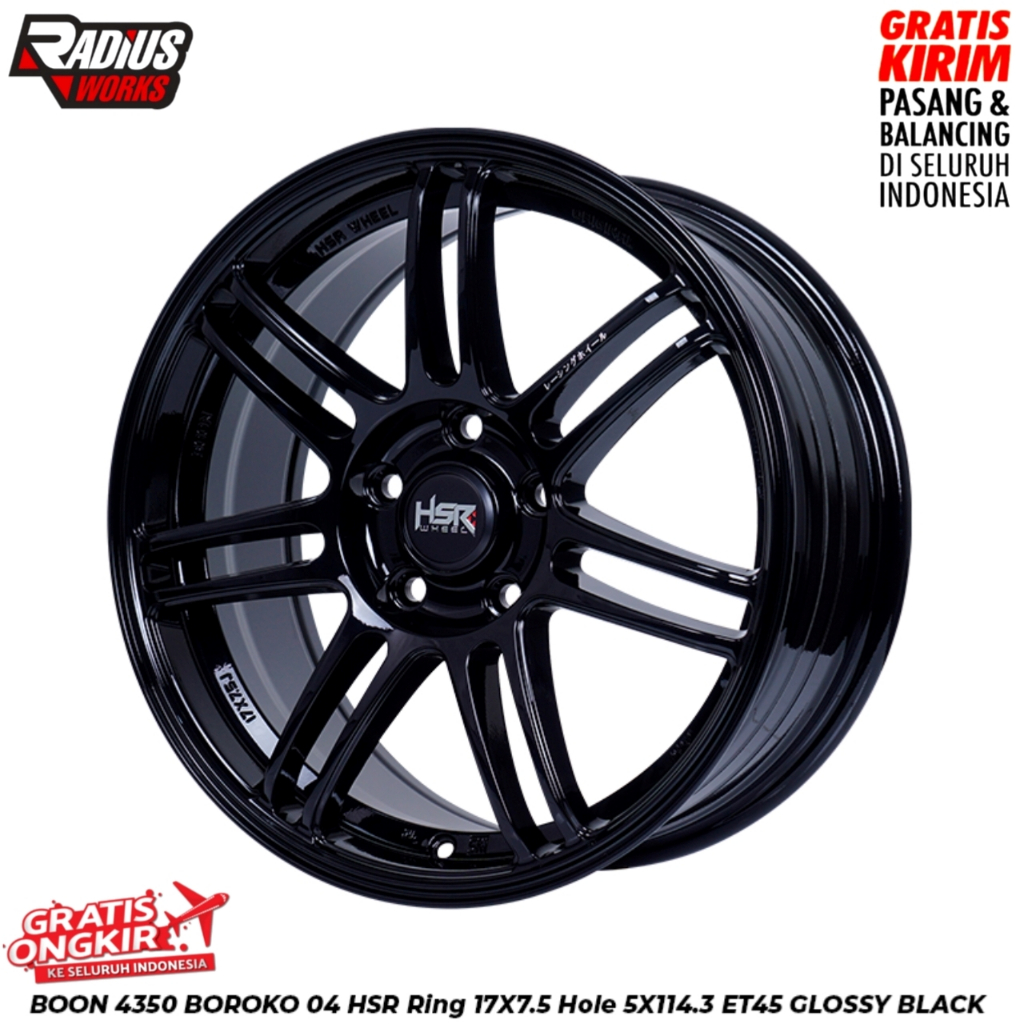 Jual Velg mobil hsr boon ring 17 5x114,3 untuk innova hrv civic camry rush terios xpander dll ...