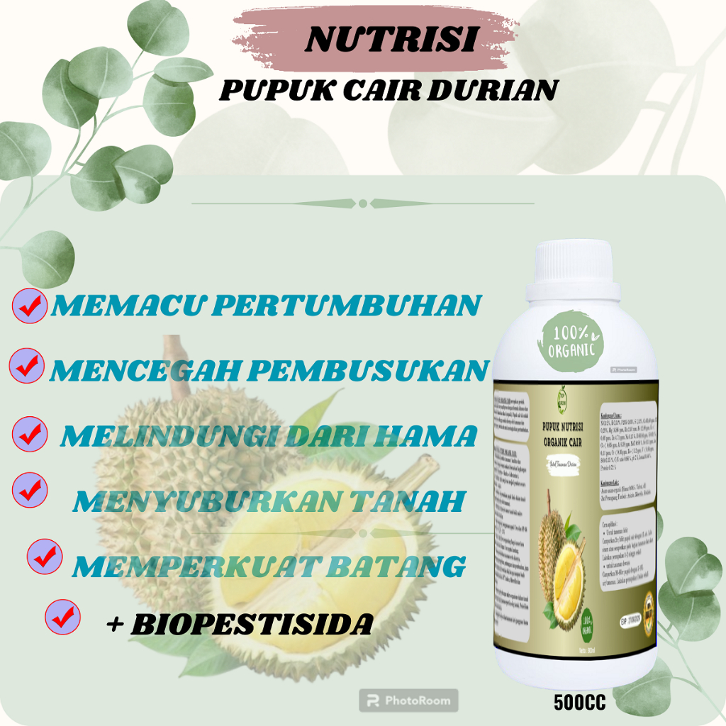 Jual Pupuk Organik Booster Durian Optimalkan pembentukan bunga untuk ...