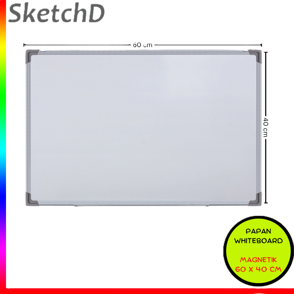 Jual Papan tulis white board 40 x 60 cm Magnetik whiteboard | Shopee ...