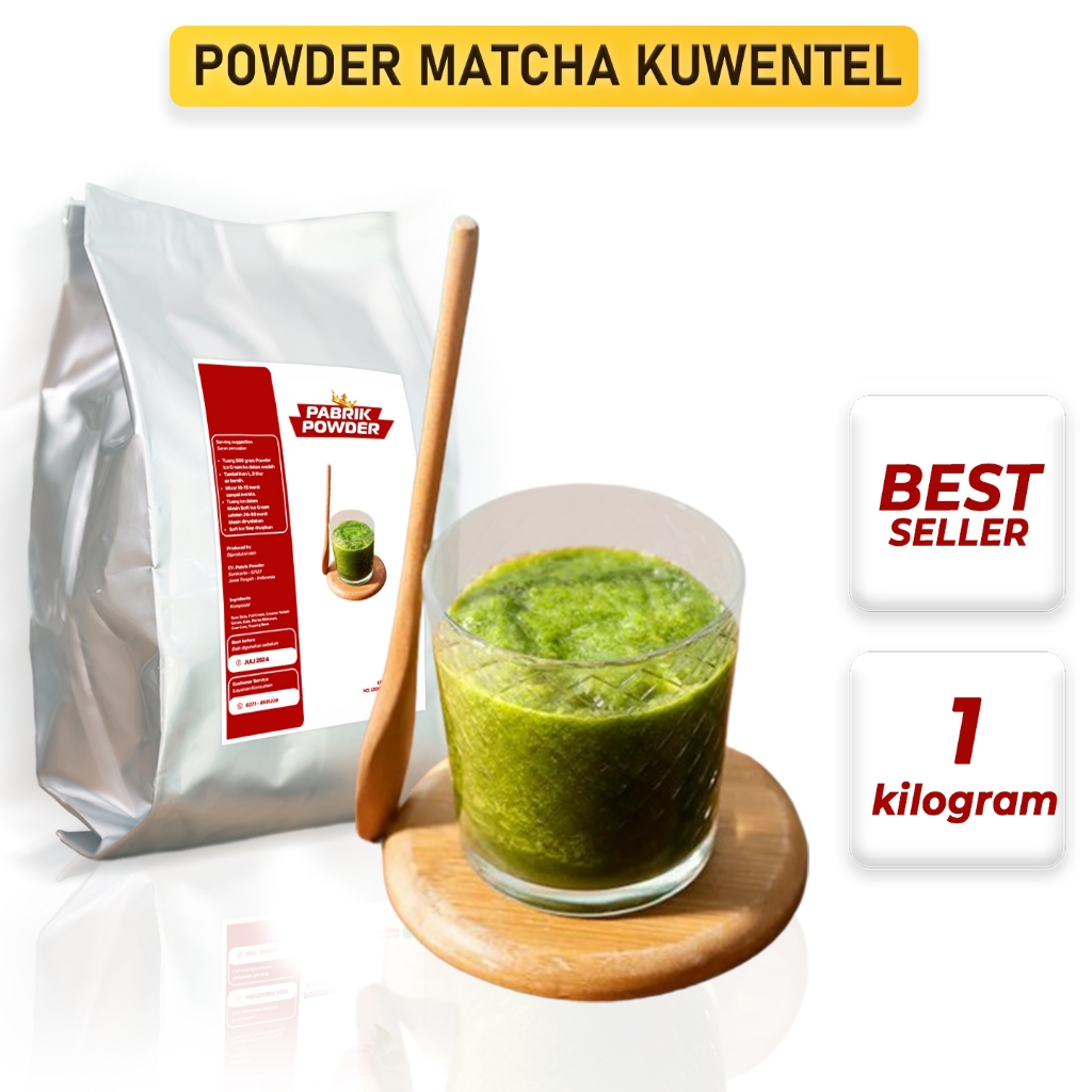 Jual Powder Matcha Kuwentel 1000 Gram , Bubuk Minuman Es Matcha Kental ...