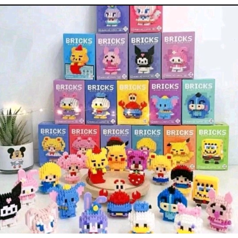 Jual Bricks Lego karakter Kartun Mainan Edukasi Anak | Shopee Indonesia