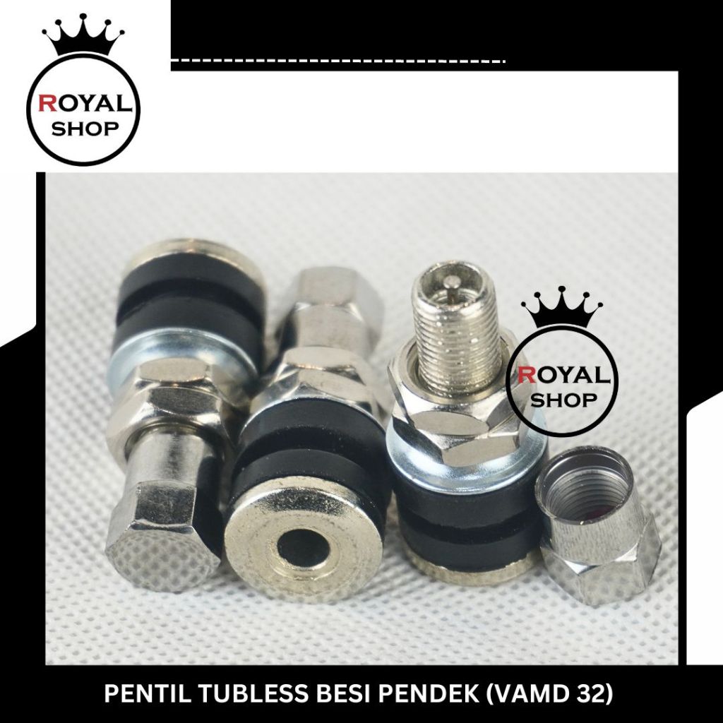 Jual PENTIL BAN MOTOR TUBELESS BESI PENDEK BAUT / DRAT LUAR UNIVERSAL ...