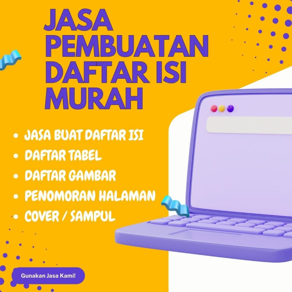 Jual JASA BUAT DAFTAR ISI | DAFTAR TABEL | DAFTAR GAMBAR | LAMPIRAN ...