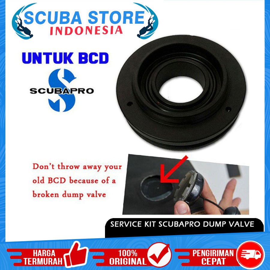 Jual Spare Part Scubapro Dump Valve Old Version (HARD) SparePart Service Kit BCD Scuba Diving ...