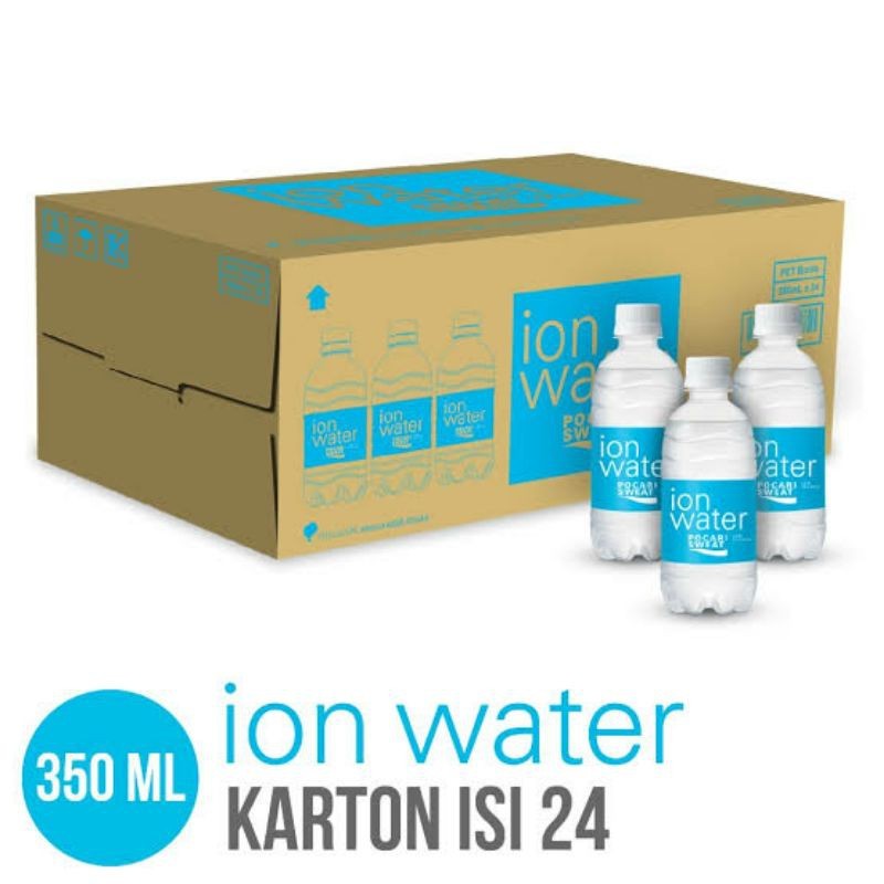 Jual 1 Dus 24 Botol Pocari ION WATER Low Calorie 350 mL Sweat Drink ...