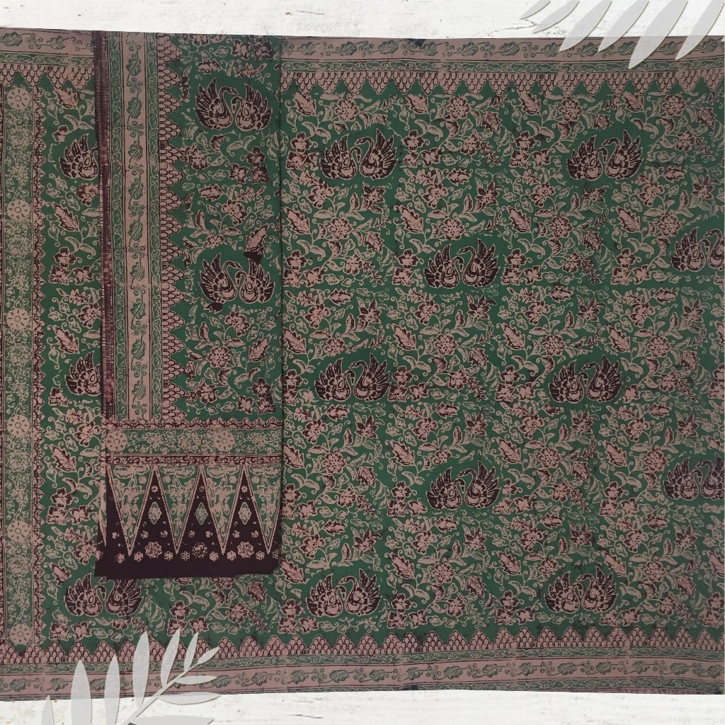Jual Batik jambi motif angso kombinasi daun | kain dan slendang ...