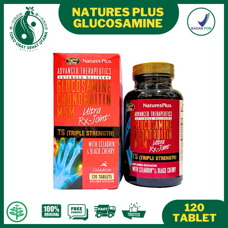 Jual NATURES PLUS ULTRA RX JOINT TRIPLE STRENGTH / Glucosamine, Chondroitin, MSM with Celadrin ...