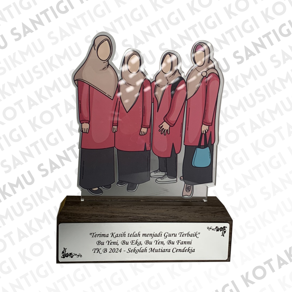 Jual Trophy Kayu Custom (Tipe-15) | Piala Kayu Custom | Plakat Kayu ...