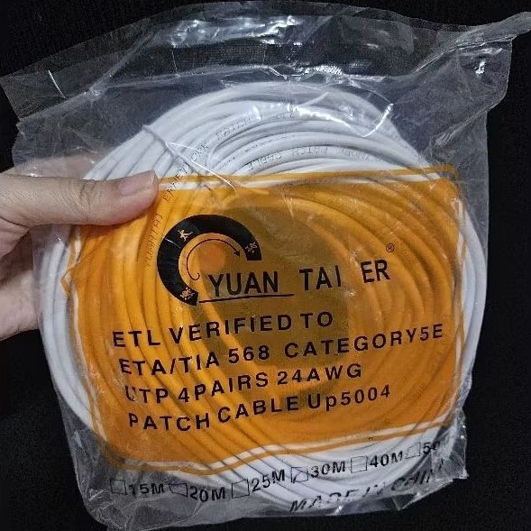 Jual KABEL LAN 30 METER UTP cable indoor ethernet CAT 5 kabel jaringan ...