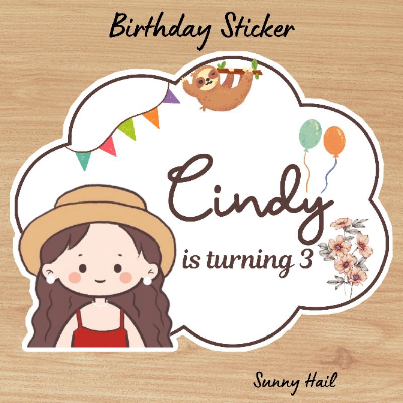 Jual [Baca Deskripsi] Glossy Birthday Sticker | Sticker Untuk Kemasan ...