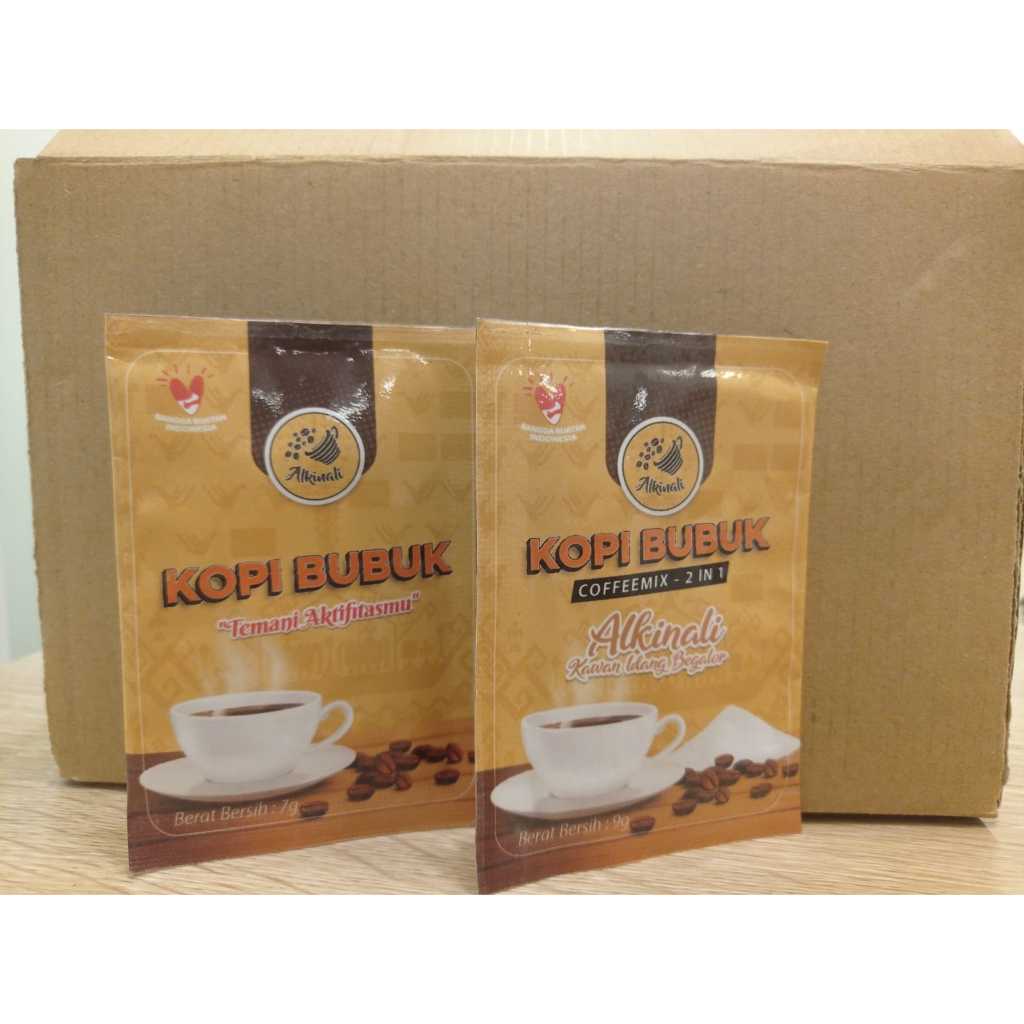 Jual ALKINALI Kopi Original SACHET | Shopee Indonesia