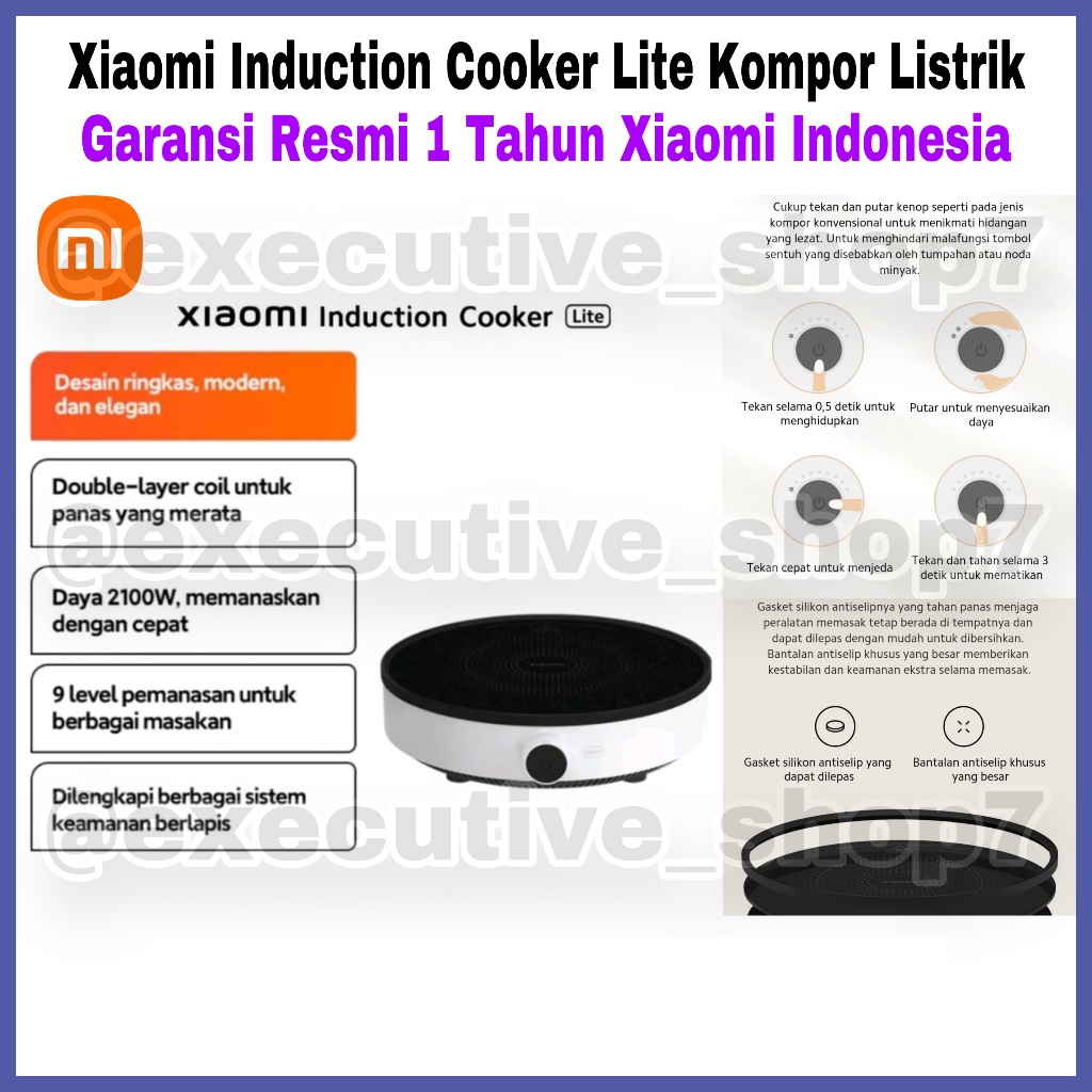 Jual Induction Cooker Lite Kompor Listrik - Garansi Resmi 1 Tahun ...