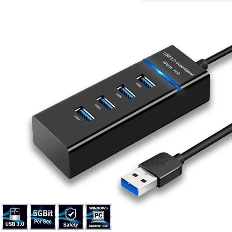 Jual Usb Hub 4 Port - Usb Hub 3.0 - Port Usb 3.0 Hub High Speed | Shopee Indonesia