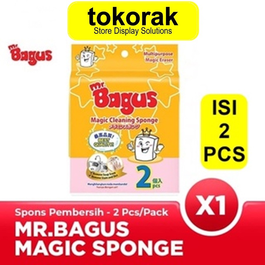 Jual MR. BAGUS MAGIC SPONGE 2'S SPONS AJAIB ISI 2 PCS S SPON | Shopee ...