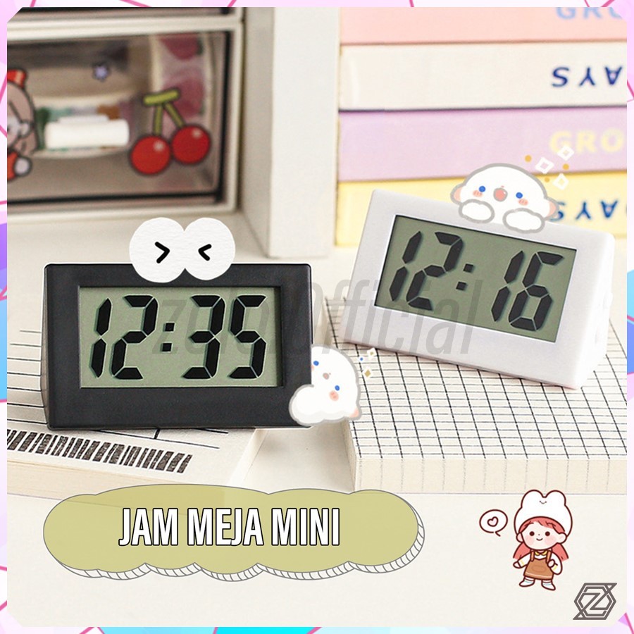 Jual [zolo] Jam Meja Mini LED / Jam Digital LCD Minimalist Desk Clock ...