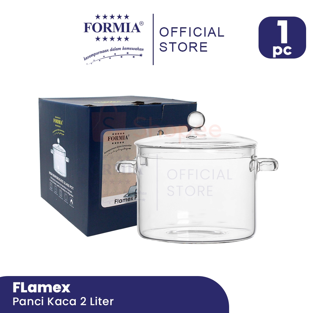 Jual Formia Panci Kaca Flamex 2 Liter / pc | Shopee Indonesia