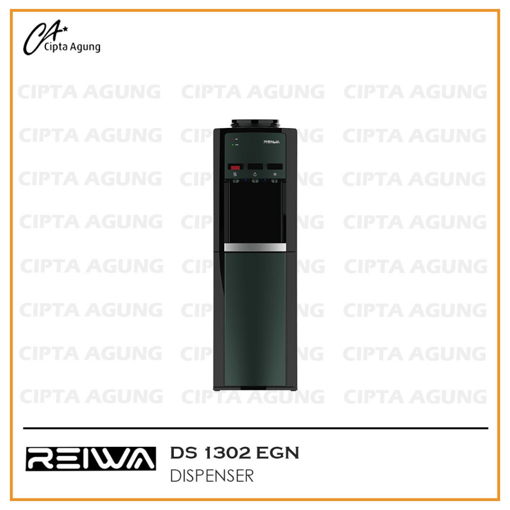 Jual DISPENSER GALON ATAS REIWA DS-1302EGN / DS 1302 EGN EBONY GREEN ...