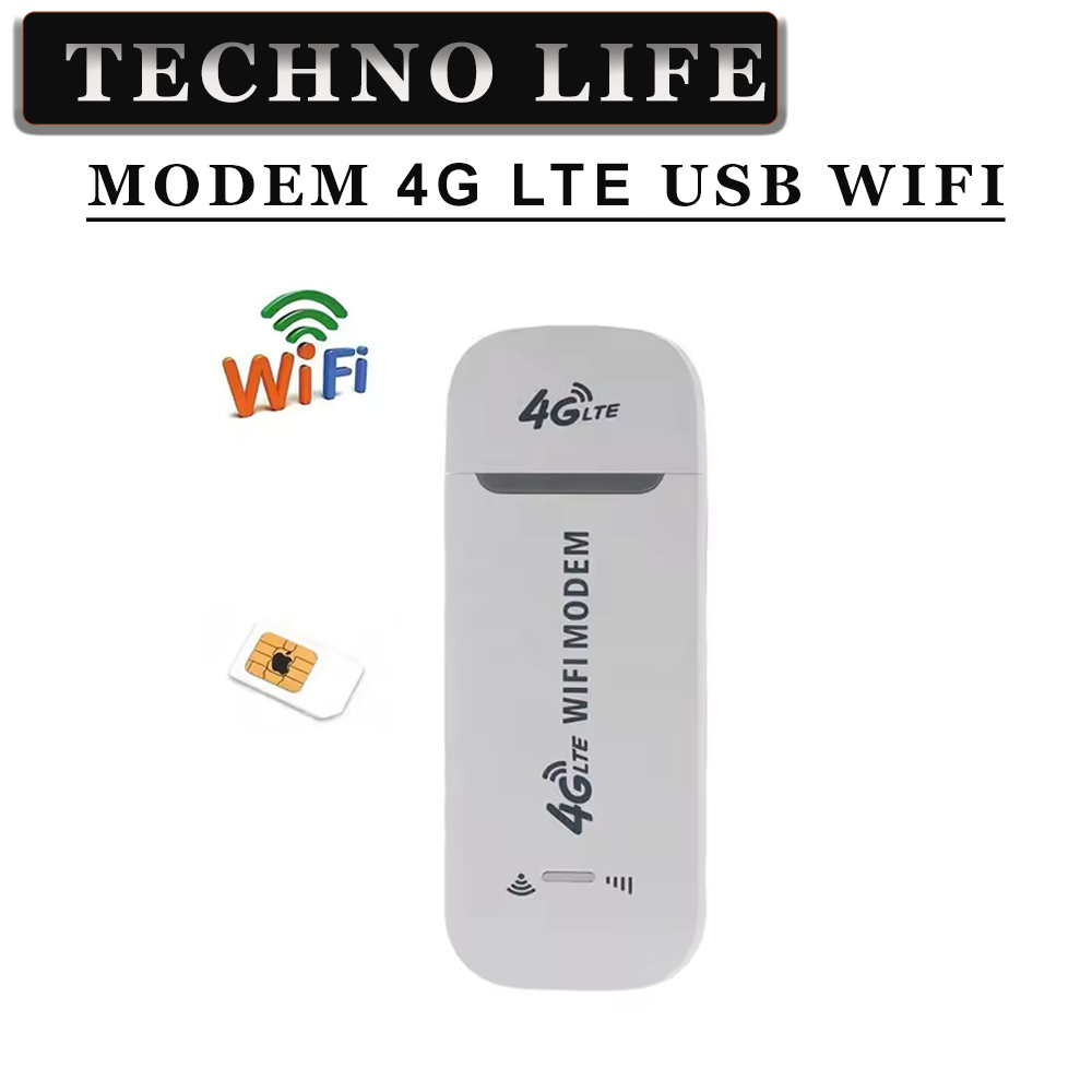 Jual Techno Life Modem 4G LTE WIFI USB 150Mbps Support 10 Devices Dan Semua Operator | Shopee ...