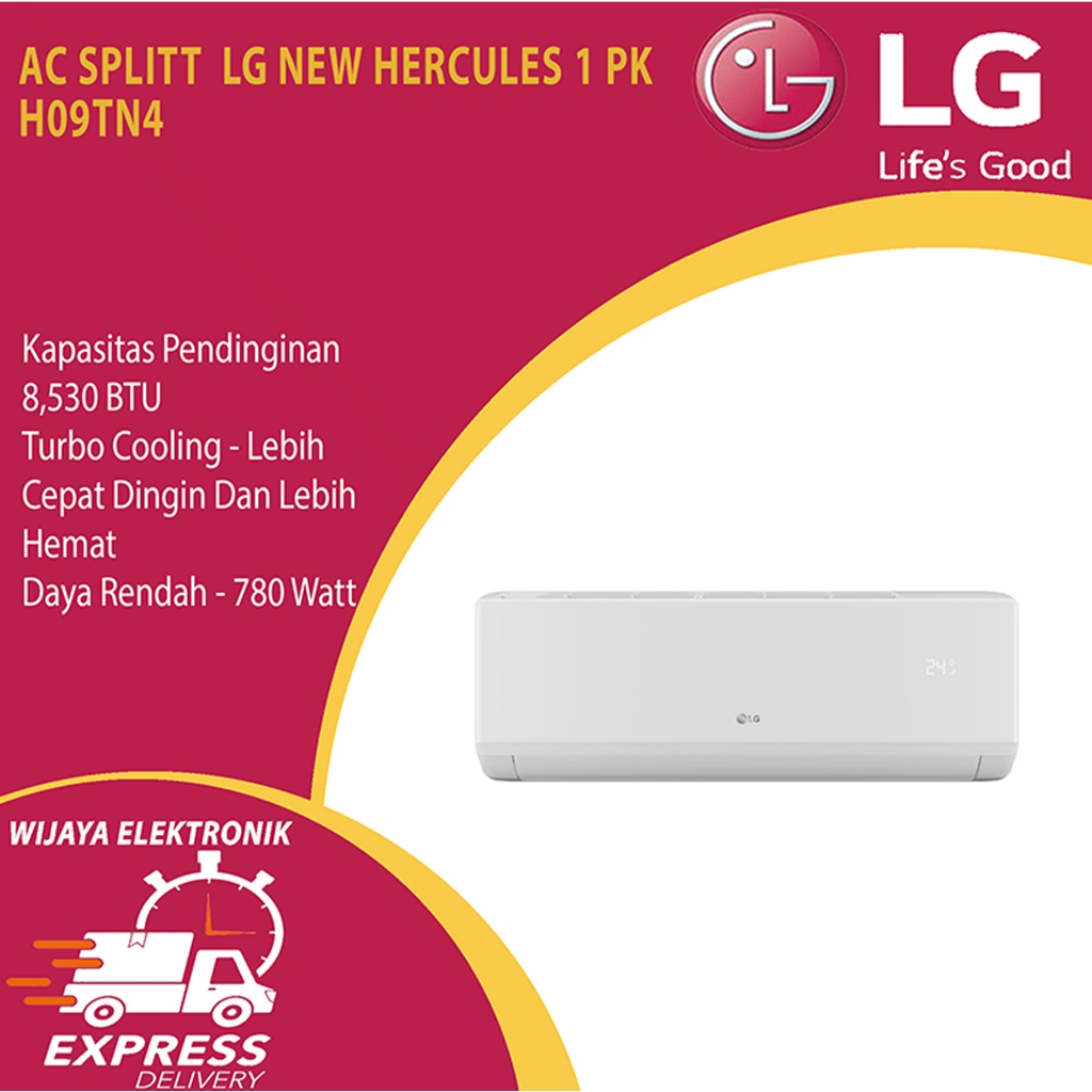 Jual AC SPLIT LG 1 PK H09TN4 NEW HERCULES STANDART | Shopee Indonesia