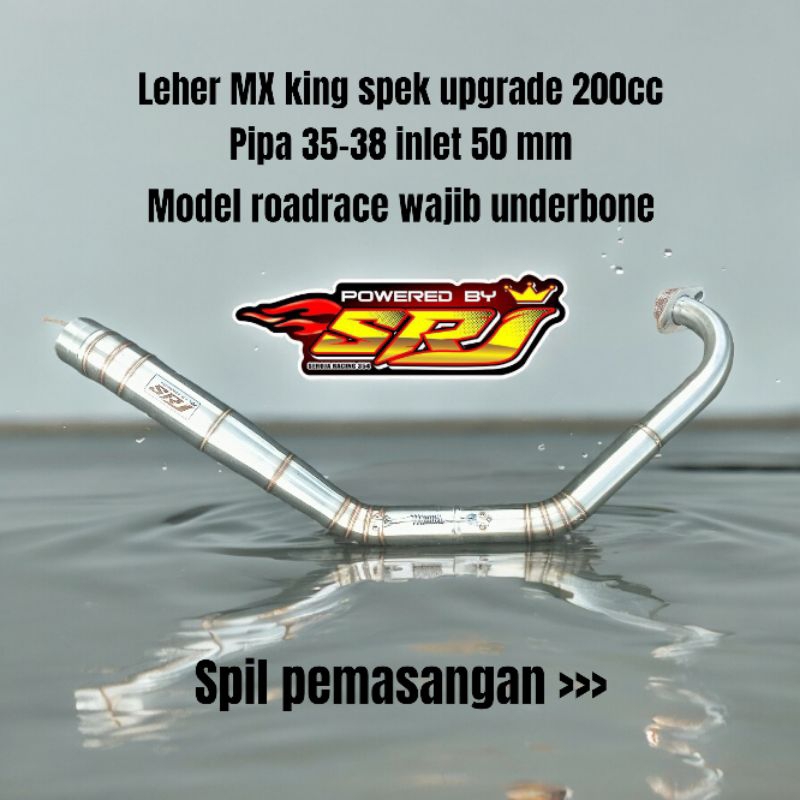 Jual leher header pipa knalpot srj racing 354 pnp MX king roadrace ...