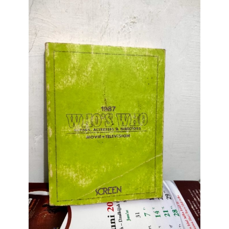 Jual Buku Whos who actors actresses and directory MOVIE TELEVISION 1987 ...