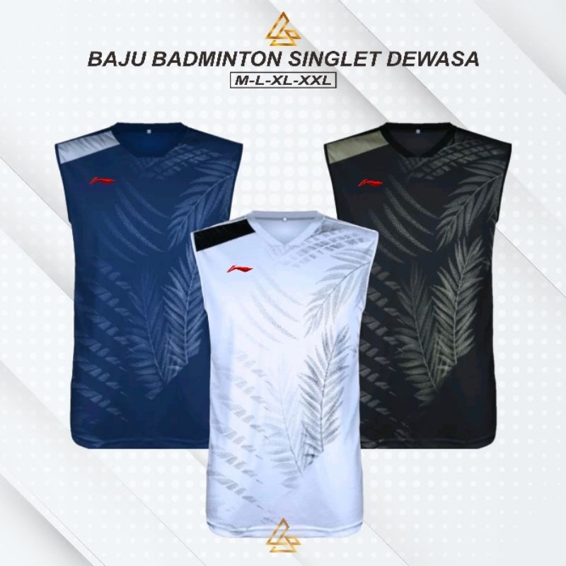 Jual JSL-Baju Badminton Singlet Dewasa/Jersey Bulutangkis/Kaos Bulu Tangkis | Shopee Indonesia